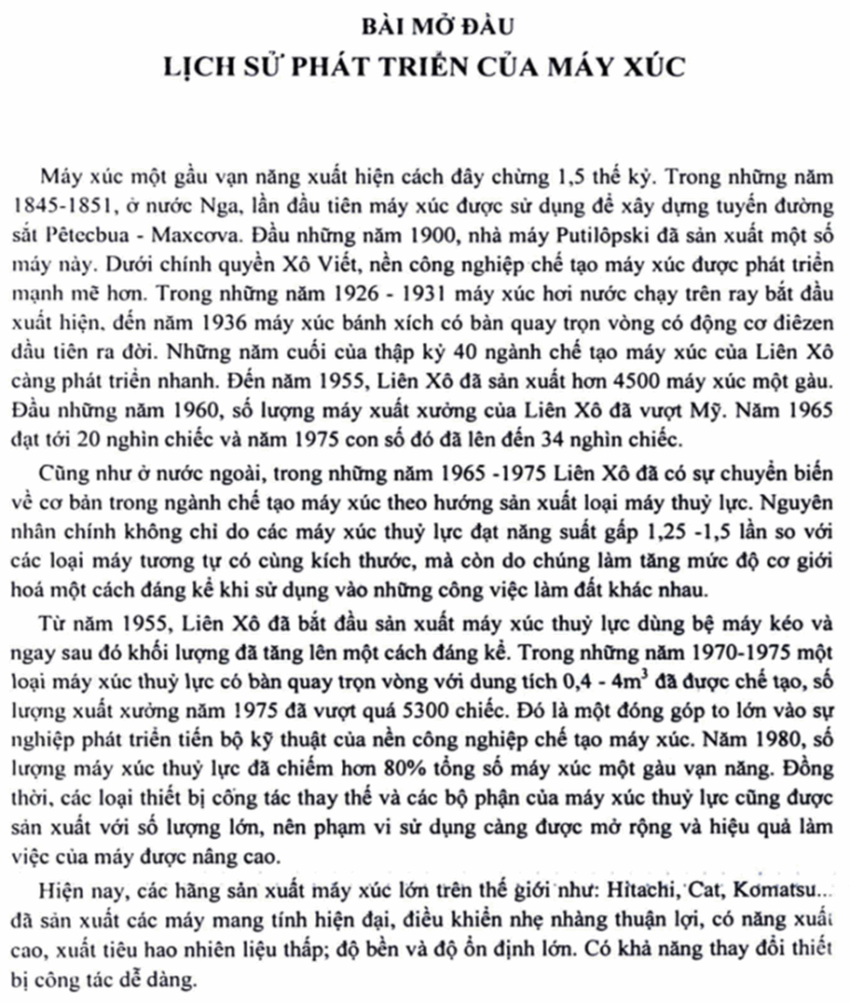 Tài Liệu Số Giáo Trình Môn Học Cấu Tạo Máy Xúc - Nghề Vận Hành Máy Thi ...