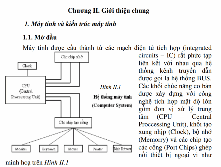 Tài liệu số Giáo trình về kiến trúc máy tính - Hoclieudientu.com